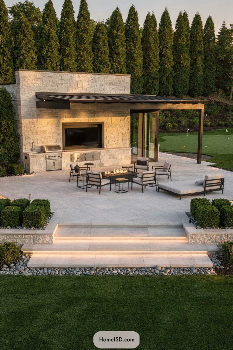 24 Modern Backyard Hardscape Designs That Rock