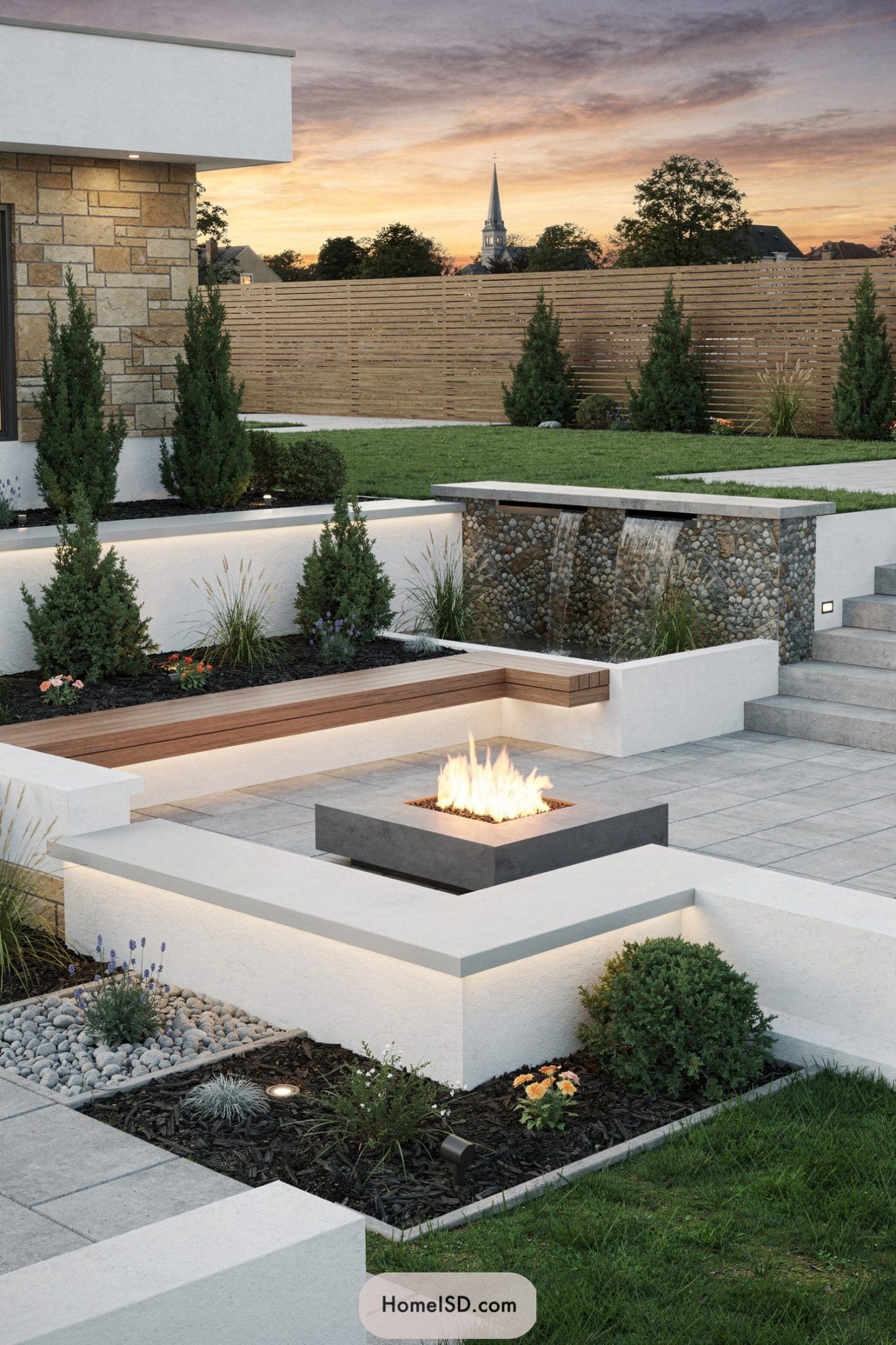 24 Modern Backyard Hardscape Designs That Rock
