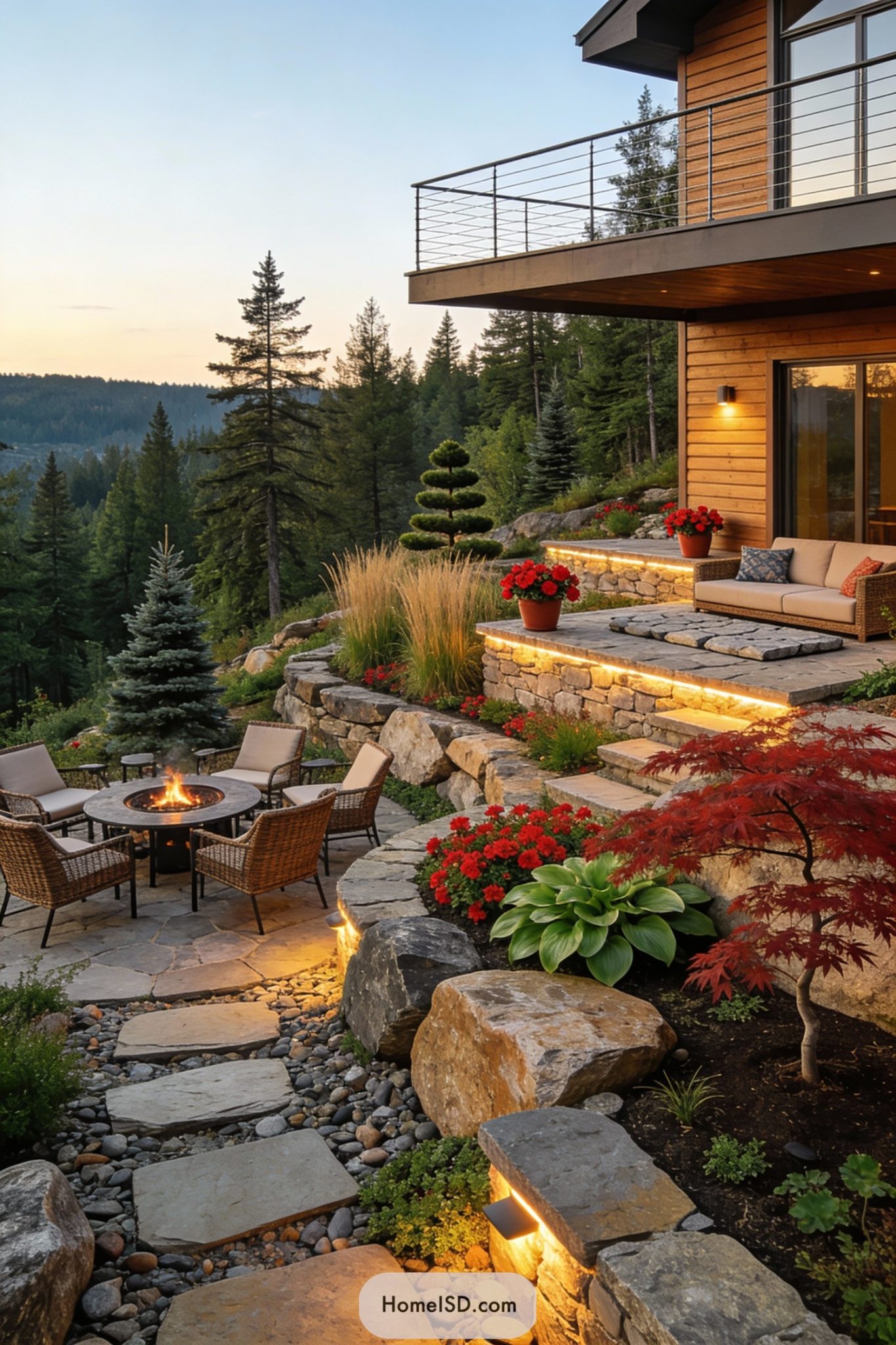 25 Stunning Slope Landscape Designs That Embrace the Steep