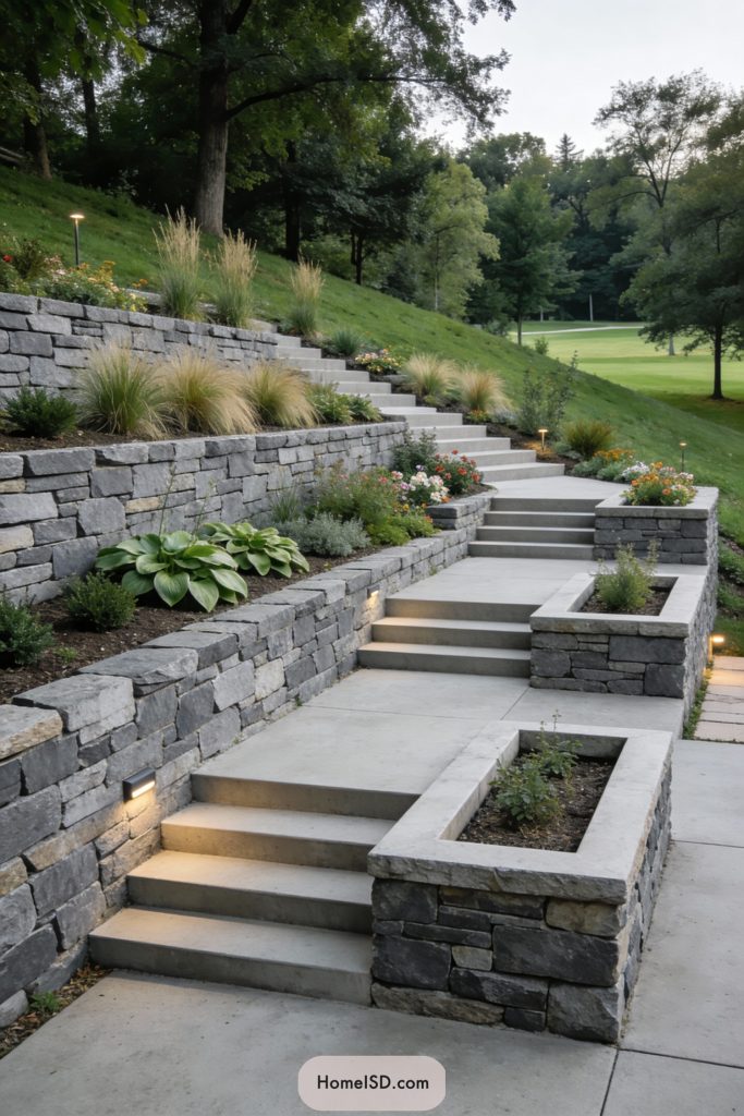 25 Stunning Slope Landscape Designs That Embrace the Steep