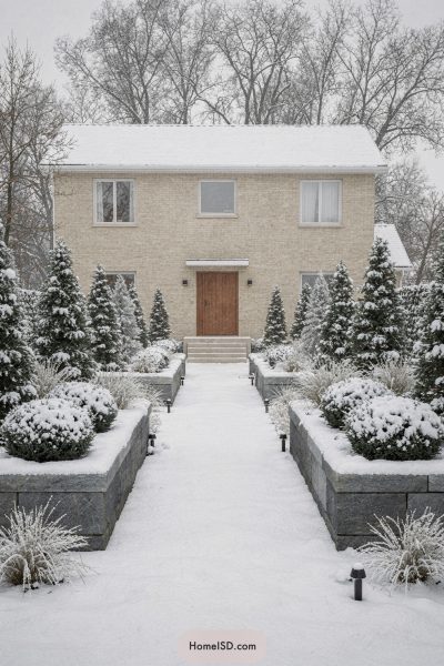 22 Cozy Landscape Designs Inspiring Winter Serenity