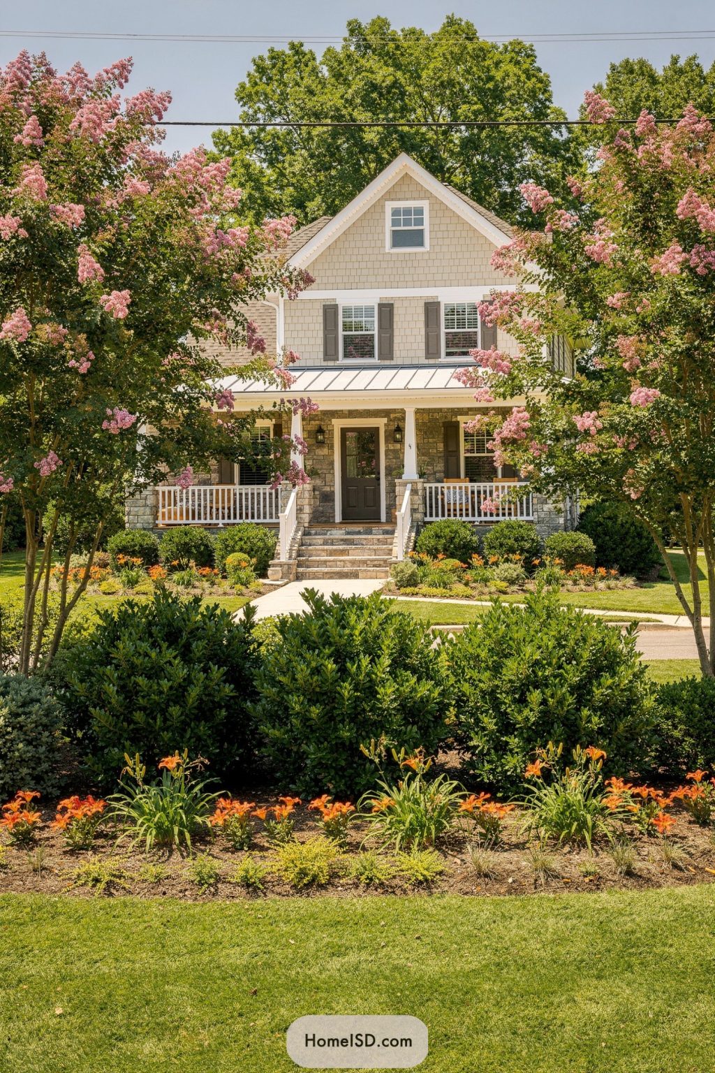 20 Pretty Landscape Designs With Pink Trees