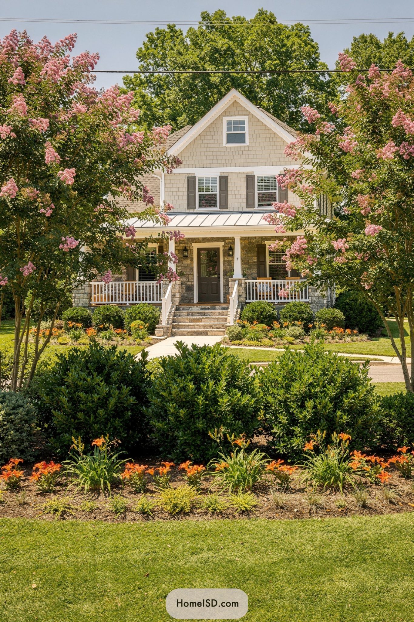 20 Pretty Landscape Designs With Pink Trees