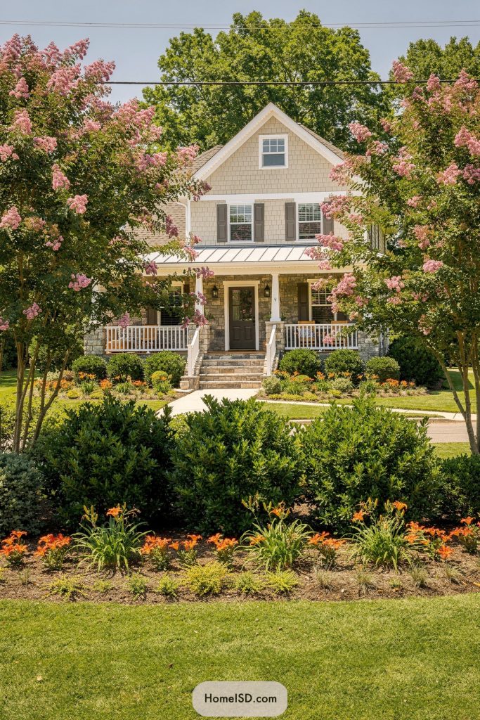 20 Pretty Landscape Designs With Pink Trees