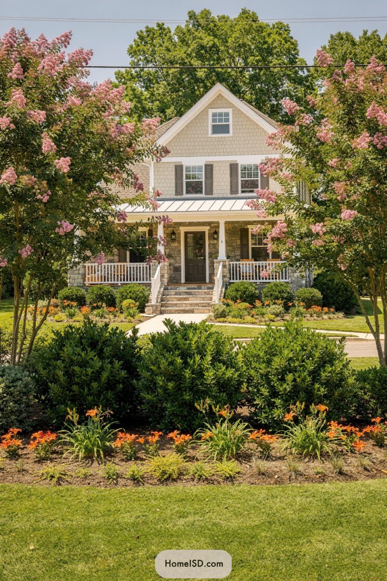 20 Pretty Landscape Designs With Pink Trees