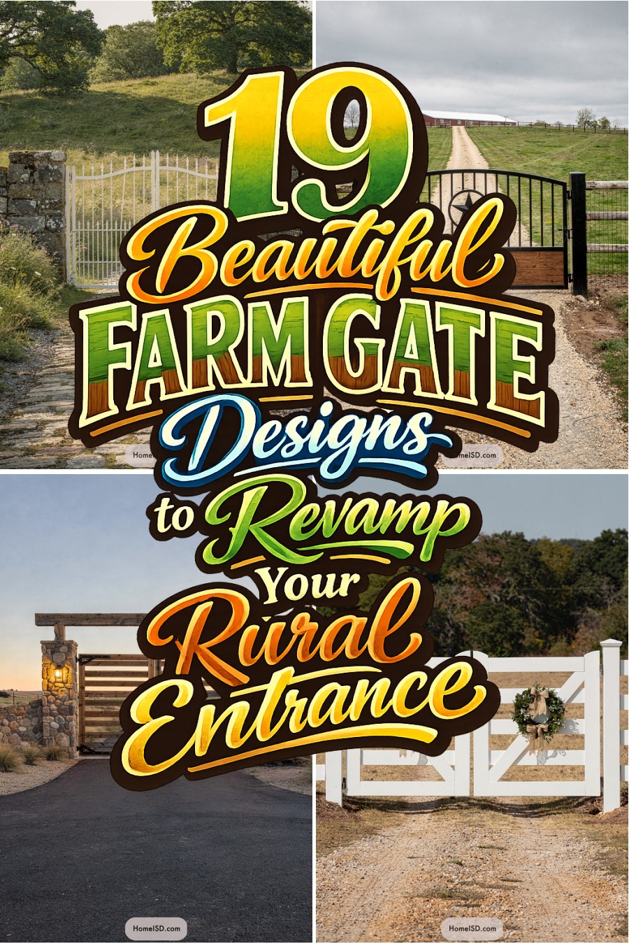 19 Beautiful Farm Gate Designs to Revamp Your Rural Entrance
