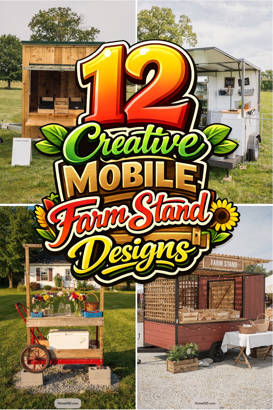 12 Creative Mobile Farm Stand Designs