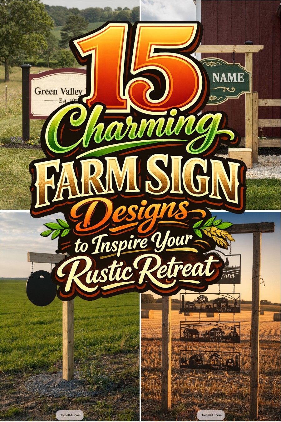 15 Charming Farm Sign Designs to Inspire Your Rustic Retreat