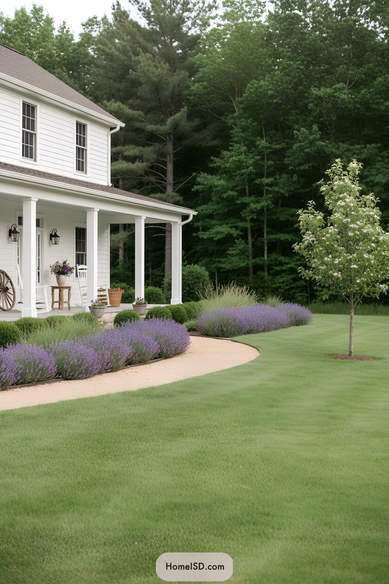 25 Charming Farmhouse Front Yard Landscapes