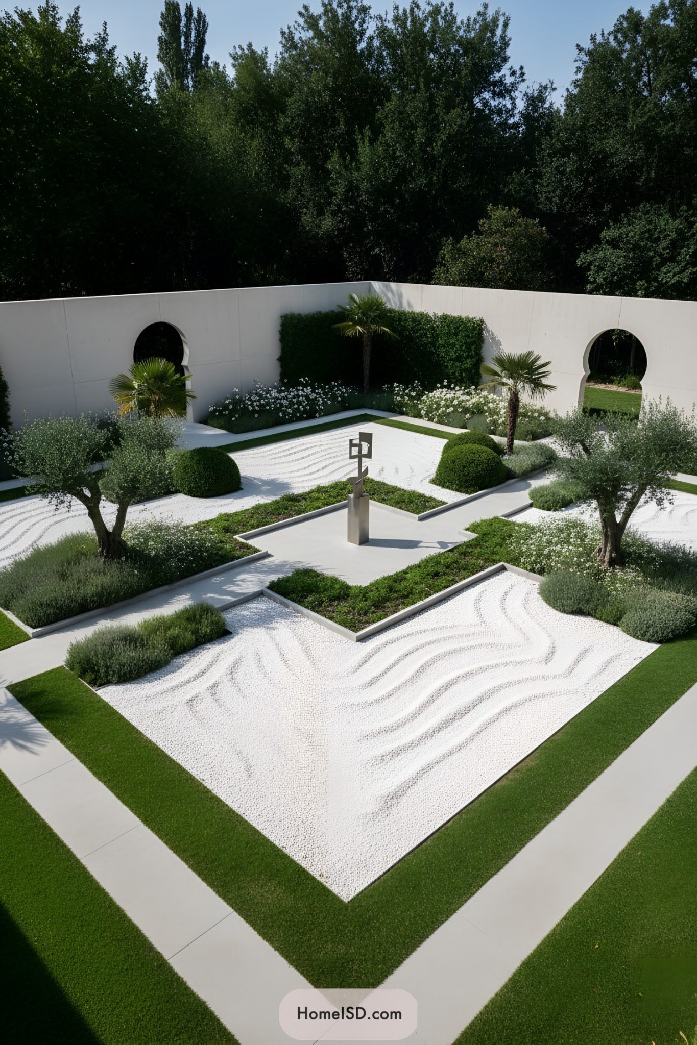 25 Beautiful White Pebble Gardens for Peaceful Outdoors