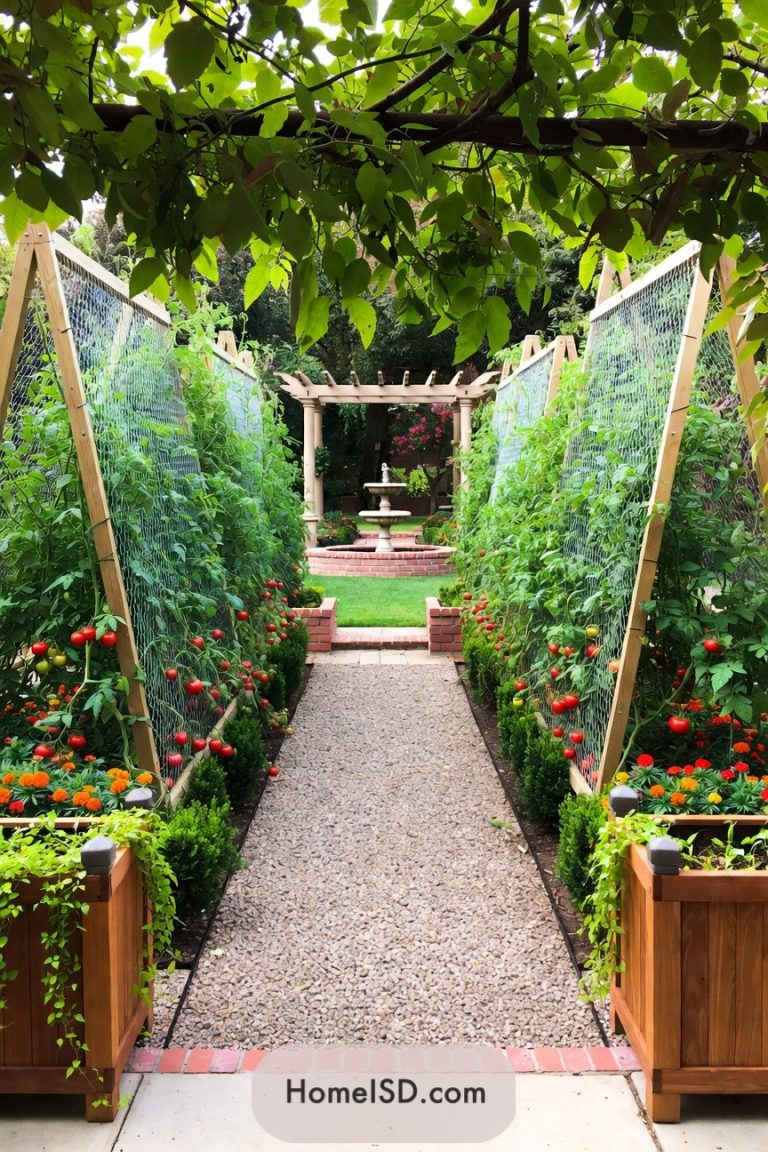 23 Juicy Tomato Trellis Garden Ideas for Abundant Harvests